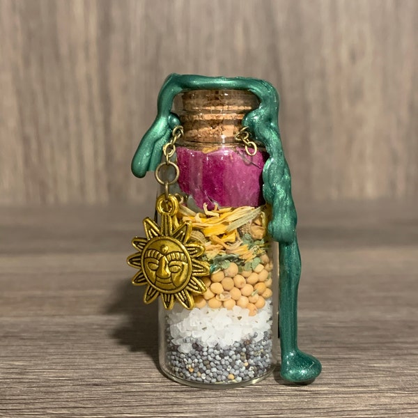 Prosperity Spell Jar: Handcrafted Abundance Intention Bottle - Etsy