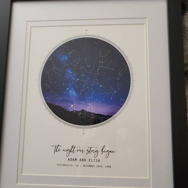 In Loving Memory Memorial Star Map Sympathy Gifts | Celebration of Life ...