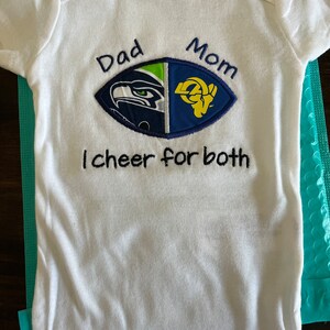 House Divided Baby Embroidered Football Bodysuit, Shirt Fully ...