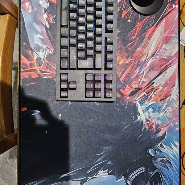 Makima CS Man Red Aesthetic Series, Gaming Mousepad, Desk Mat, Anime ...
