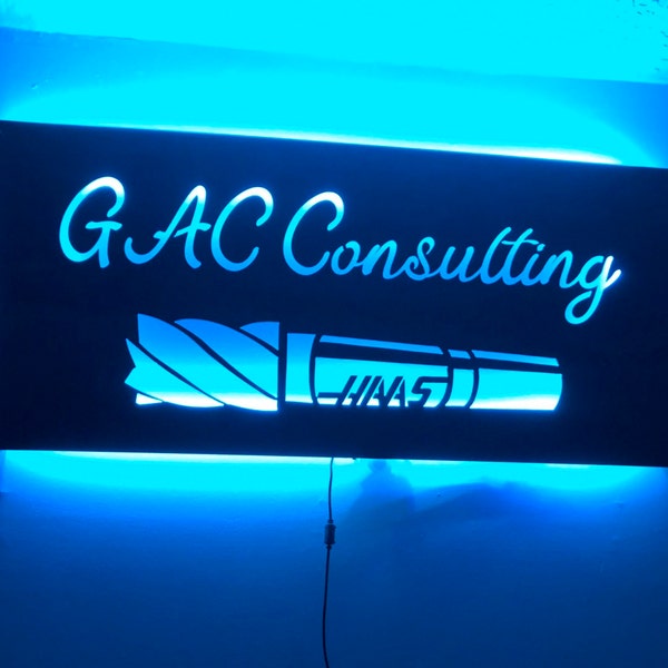 16"h X 36"l Custom Metal Business Sign With Your Logo | Outdoor Office ...