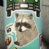 Raccoon Respectfully No | Sarcasm Funny Raccoon Sticker | Gifts Under ...