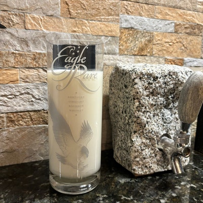 Upcycled Bourbon Bottle Candles weller 12 - Etsy