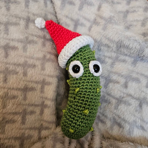 Christmas Pickle and Costumes Crochet Pattern Tree Topper Ornament PDF ...
