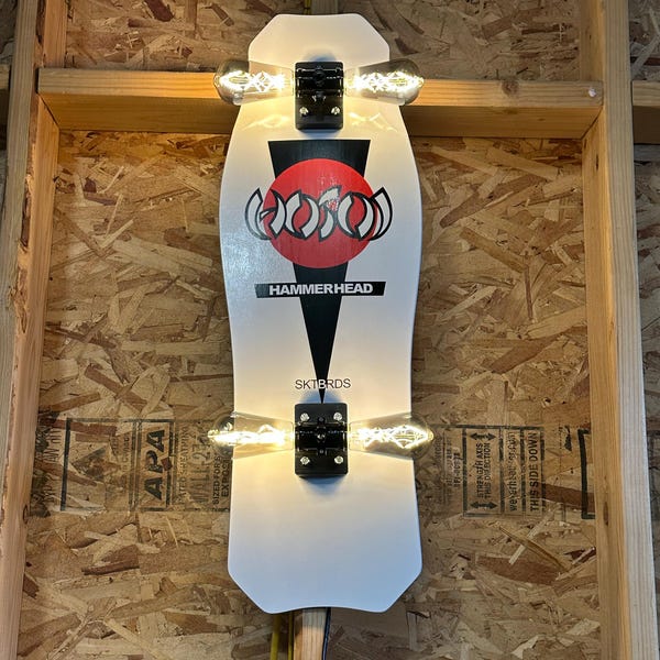 Skateboard Lamp Kit DIY | Wall Mount + Dimmer Switch Light (deck Not ...