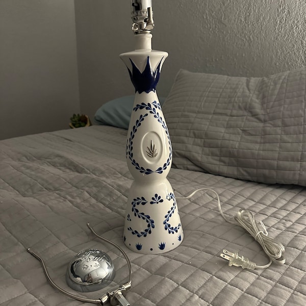 Upcycled Clase Azul Tequila Bottle Handmade Lamp - Etsy