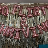 30 Flirty and Thriving Balloon Banner: 30th Birthday Party Decor - Etsy ...