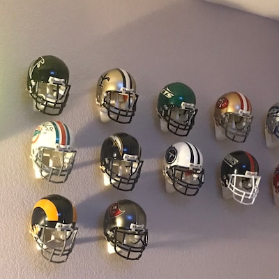 Mini Football Helmet Wall Hanger Mount - Etsy