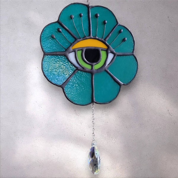 Stained Glass Eye Flower Pattern - Etsy