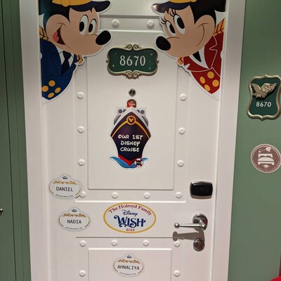 Disney Wish Cruise Captain Minnie & Captain Mickey Cruise Name Tag Art ...