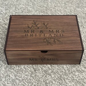 Custom Personalized Wooden Keepsake Box Wedding Card Box - Etsy