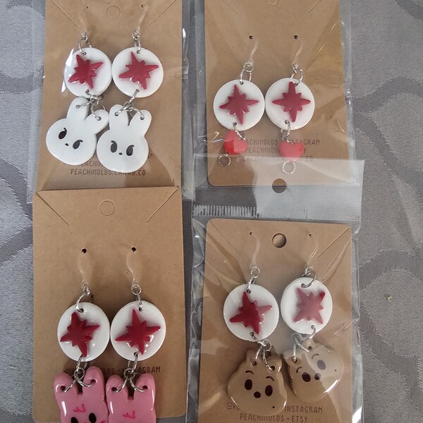 Stray Kids SKZOO Polymer Clay Earrings - Etsy
