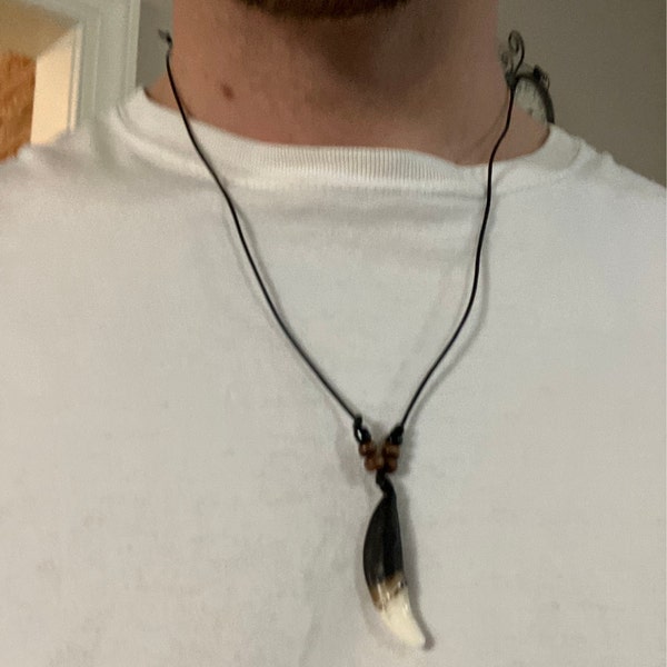 Large Wolf Tooth Necklace Wolf Teeth Necklace Wolf Necklace Wolf Tooth ...