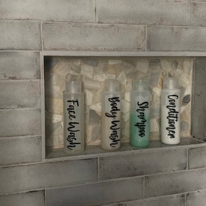 Shampoo Conditioner Body Wash Stickers Personalized Shampoo - Etsy
