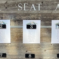 Acrylic Custom Seating Chart Sign, Wedding Welcome Sign, Personalized ...