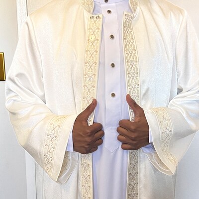 Luxury Prayer Robe for Muslim Men Islamic Prayer Jubba Muslim Men ...