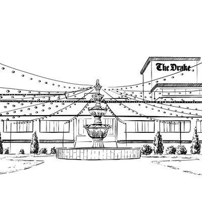Custom Wedding Venue Illustration, Wedding Venue Sketch Invitation ...