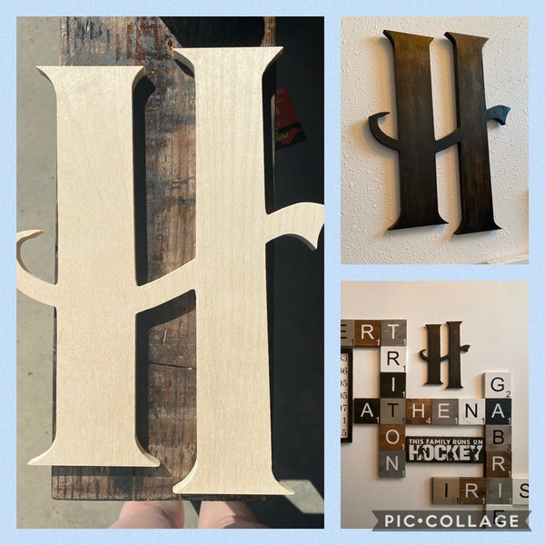 Unpainted Wizard Wood Letters - Baltic Birch Wizard Letters - Wood ...
