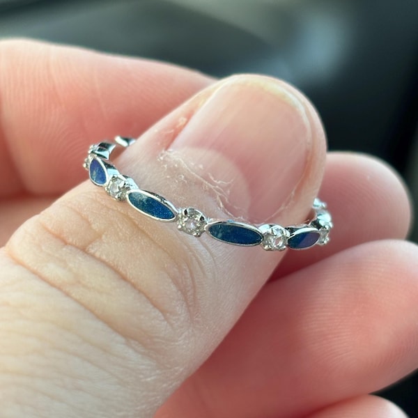 DIY Cremation Ashes Birthstone Ring, Pet Ashes Stackable Ring, Pet ...