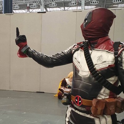 Deadpool Halfshell Costume Cosplay Mask With Screen Printed - Etsy