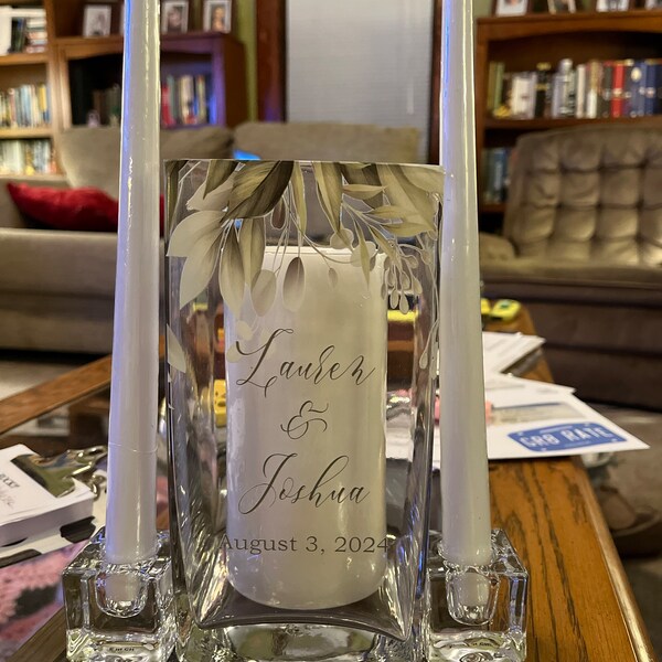 Custom Unity Set for Wedding, Unity Set Personalized, Handmade Unity ...