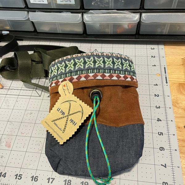Climbing Chalk Bucket, Handmade Bucket Bag,chalk Bucket Climbing, Chalk ...