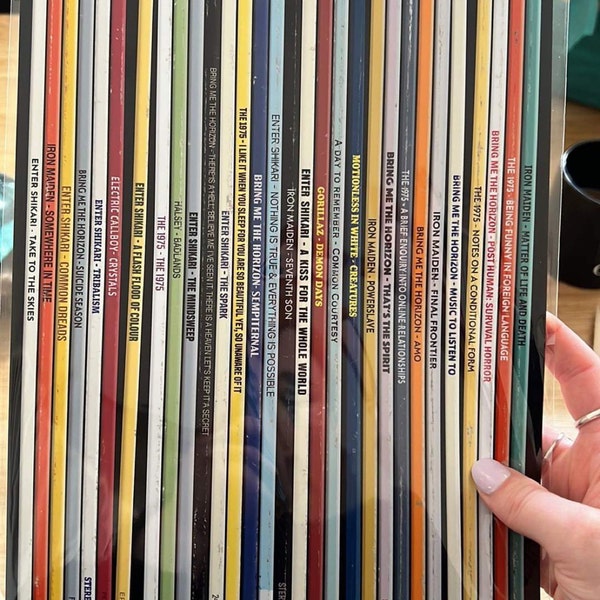 Personalised 30 Vinyl Record Spine Poster | Custom Album Print | Music ...