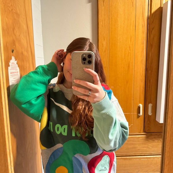 Custom Reworked Patchwork Sweatpants/ Unique Gifts/ Upcycled Sweatpants ...