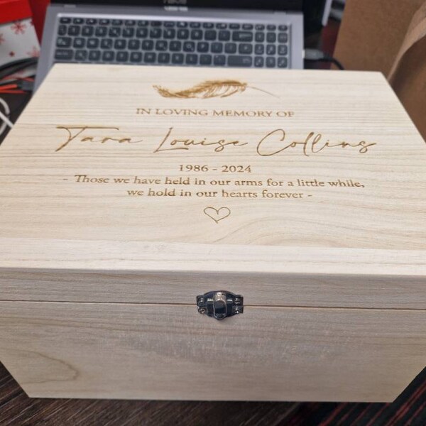 Personalised in Memory Loss Box, Loss Memory Box, Remembrance Keepsake ...