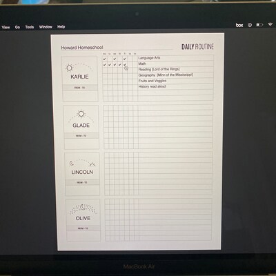 Daily Routine Planner Printable, Flylady Morning Routine Checklist ...
