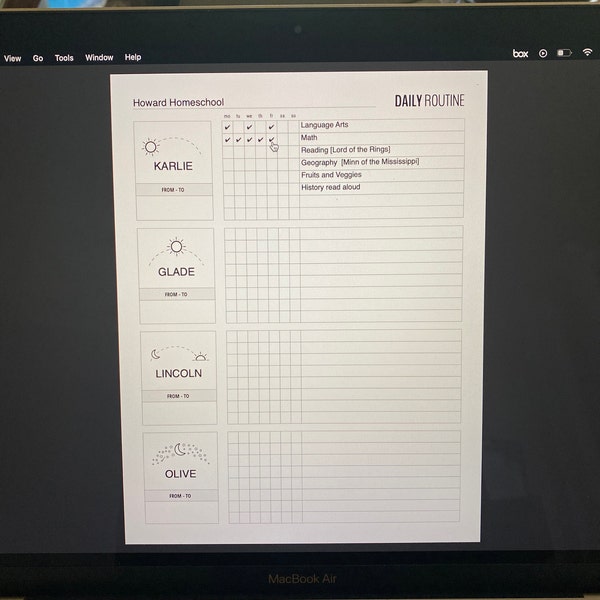 Daily Routine Planner Printable, Flylady Morning Routine Checklist ...