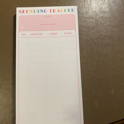 Cash Envelope Expense Tracker Notepad // Spending Tracker Notepad ...