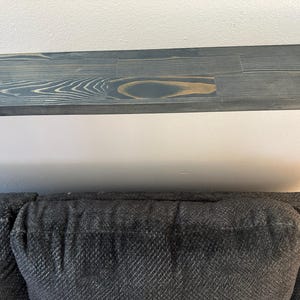 Modern White Floating Shelf, Thick Wall Shelf With Light, Wooden Shelf ...