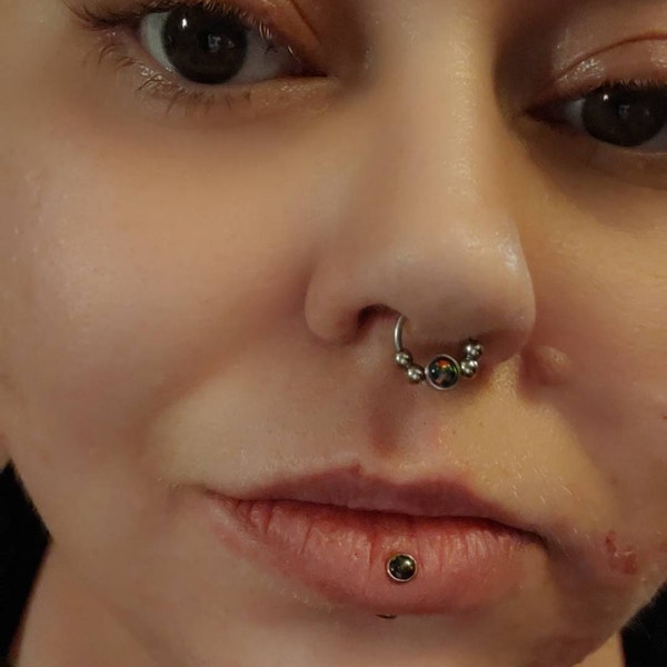 Indian Swirl Septum Clicker Ring / Daith Earring, Rose Gold / Gold ...