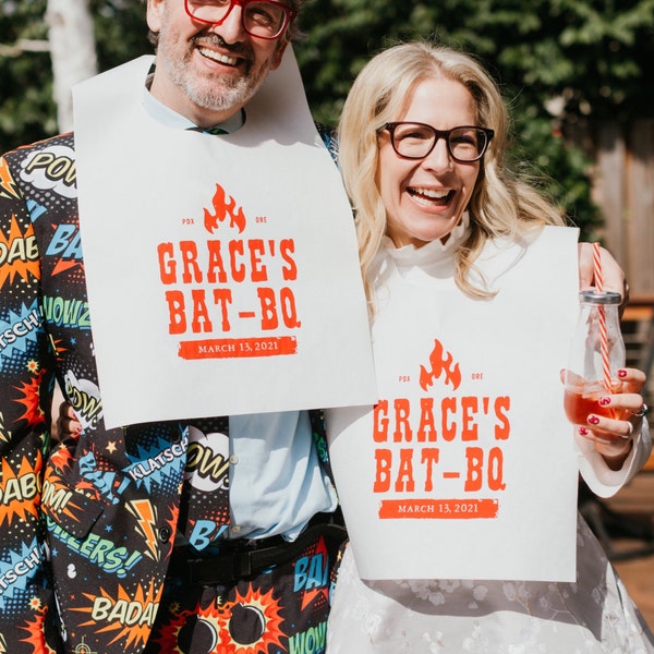 Party Bibs Custom Printed Adult Bibs-disposable Smooth Paper Front W ...