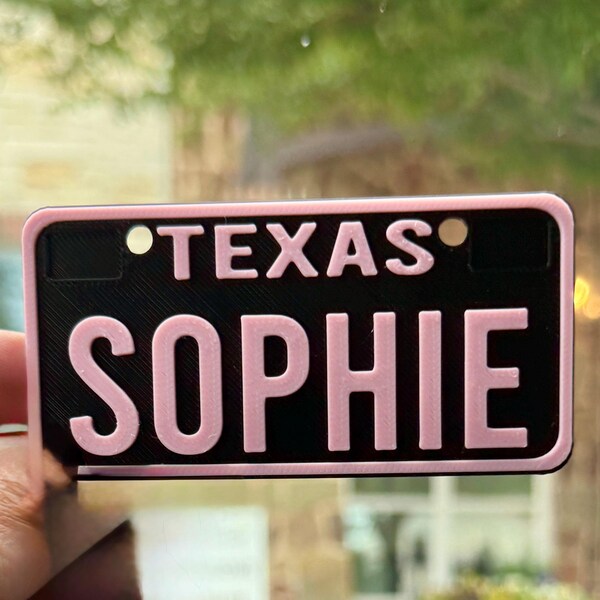 Mini LICENSE PLATES Full Set Front, Back and 2 Side Tags Personalized ...