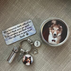 Pet Memorial Key Ring Pet Memorial Keychain With Custom Photo and ...