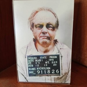 Jack Nicholson Mugshot Actor Celebrity Movie Shot Police | Etsy