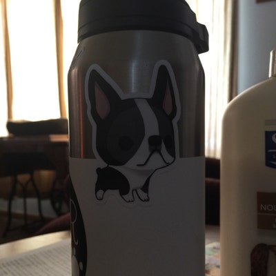 Vinyl Sticker Boston Terrier Black and White - Etsy