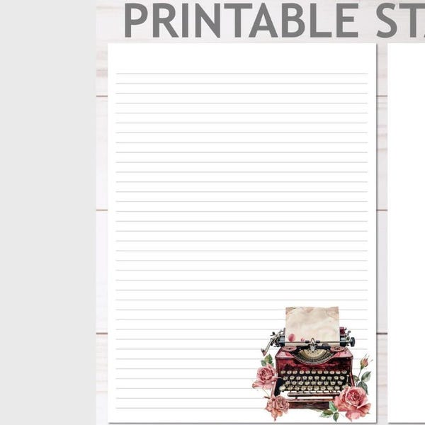 Turtle Printable Stationery in A4 and 8.5x11 US Letter Size Print at ...