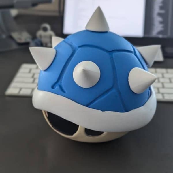 Blue Shell - Mario Kart - 3D Printed - Mario Kart 8 Deluxe / Mario 64 ...