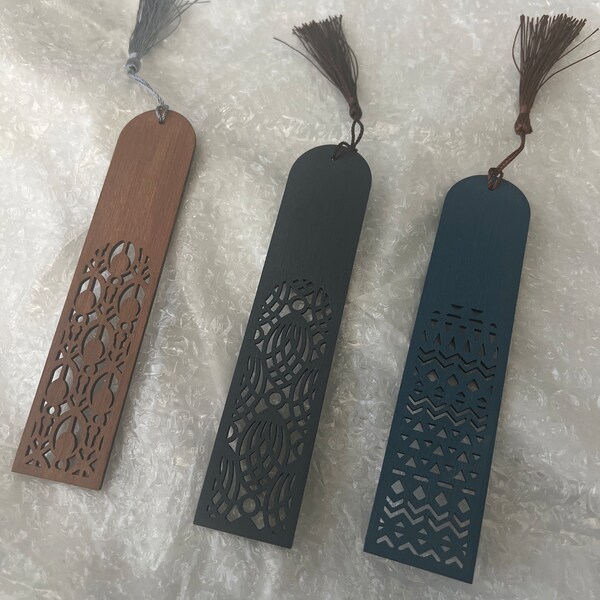 Custom Wood Bookmarks With Tassel, Personalized Wooden Bookmark, Unique ...