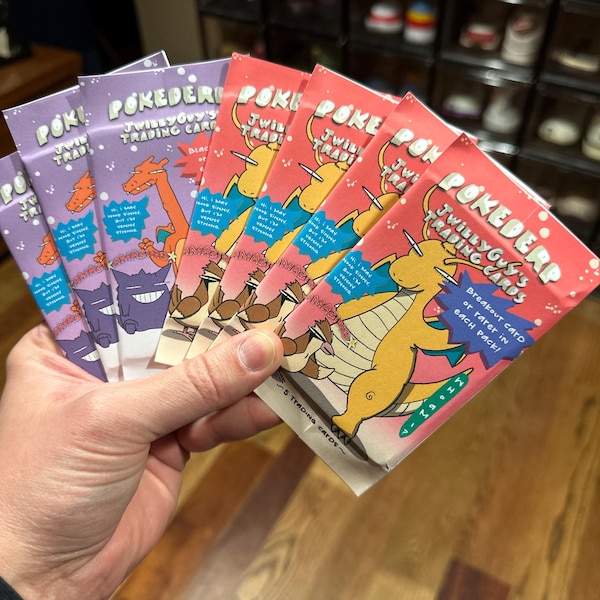 POKEDERP Pack SET 1 | Derpy Funny Parody Pokémon Card Pack - Etsy