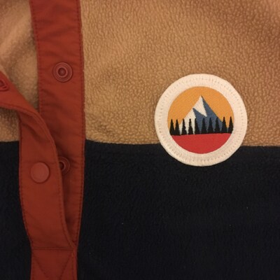 Kleiner Berge Patch zum Aufbügeln Vintage Berg Patches Mini Baum ...