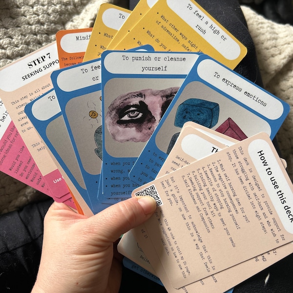 32 Adolescent Emotion Cards Teen Therapy Card Deck Emotions Feelings ...