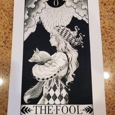 The Fool, Print of Original Tarot Art Illustration, A4 - Etsy