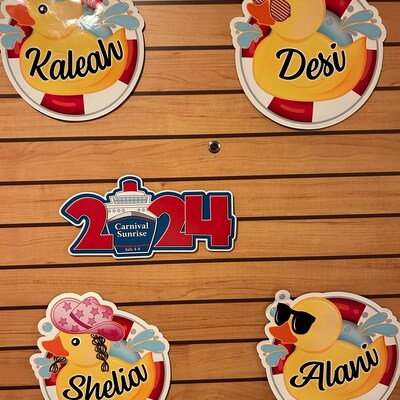 Our 1st Disney Cruise Ship Name Tag Family Magnet Personalized Disney ...