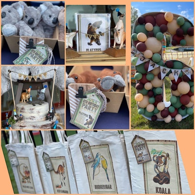 Australian Animals Party Pack INSTANT DOWNLOAD Party Decorations ...