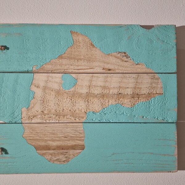Personalised Rustic African Wood Sign. Map of Africa Hand Painted on ...