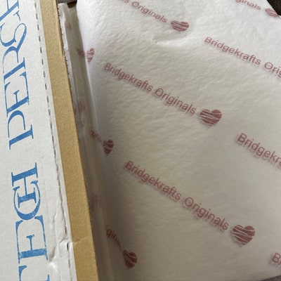 Custom Printed Tissue Wrapping Paper, Your Logo, Name and Message ...